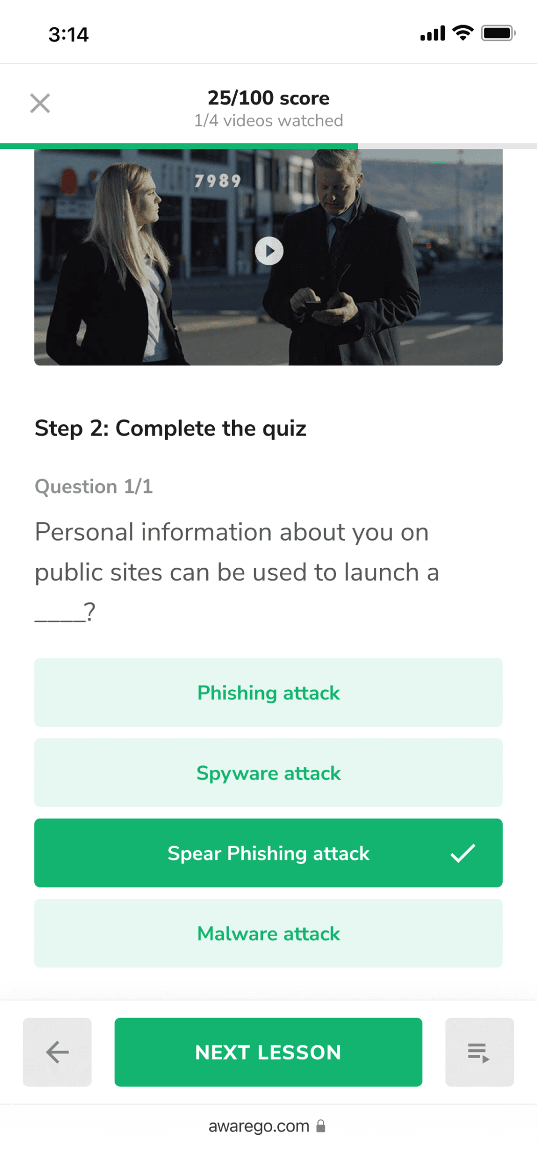 Security Awareness Training - AwareGO